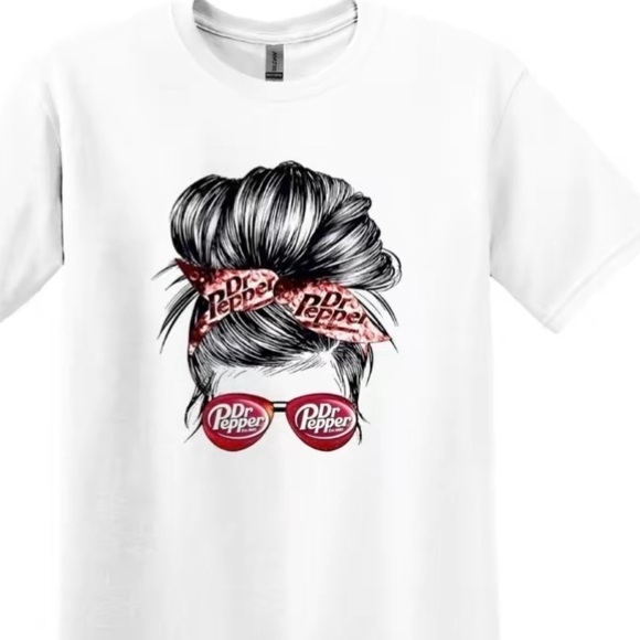 Tops | Custom Dr Pepper Girl Tshirt Nwot | Poshmark